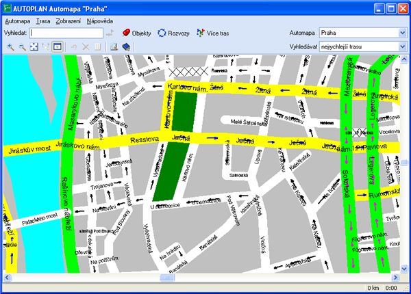 Automapa AUTOPLAN, mapové moduly, popis, náhledy - KROB software s.r.o.