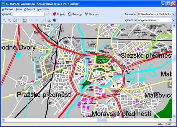 Automapa AUTOPLAN, mapové moduly, popis, náhledy - KROB software s.r.o.